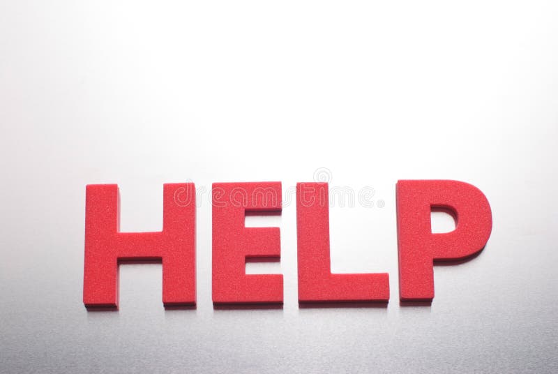 Hulp - Woord Van Toetsenbordsleutels Stock Afbeelding - Image of ...