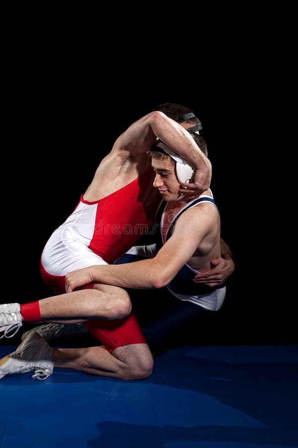 Het worstelen stock foto. Image of twee, tegenstanders - 17623100