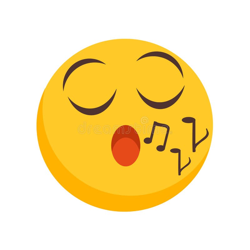 Het Zingen Pictogramvector Op Witte Achtergrond, Zingend Teken Wordt ...