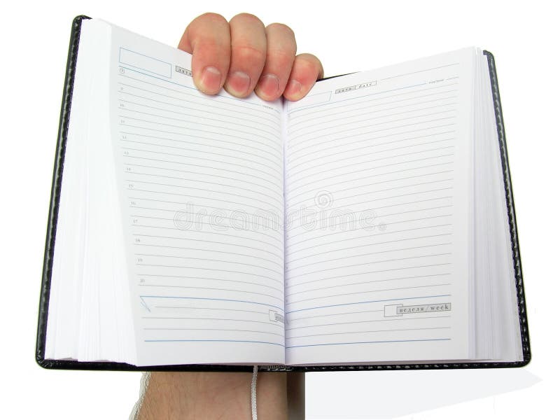 Het Zwarte Dagelijkse Logboek Stock Foto - Image of brief, concepten ...