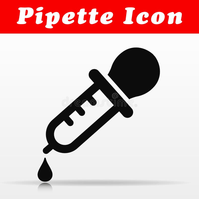 Pipet vectorpictogram vector illustratie. Illustration of laboratorium ...