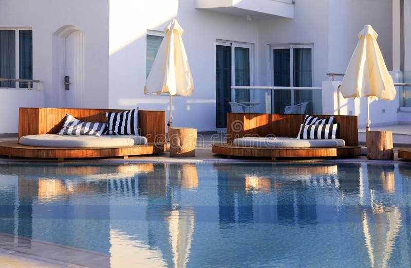 Het Zwembad Van De Toevlucht Stock Afbeelding - Image of bestemmingen ...