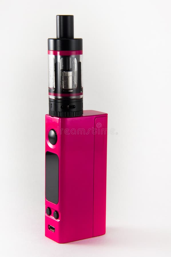 Hete Roze E-Sigaret of Vaping Apparaat Sluit Omhoog Stock Afbeelding ...