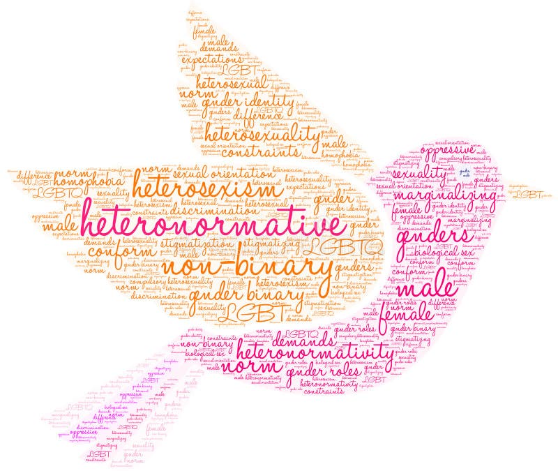 Heteronormative Word Cloud stock illustration. Illustration of roles ...