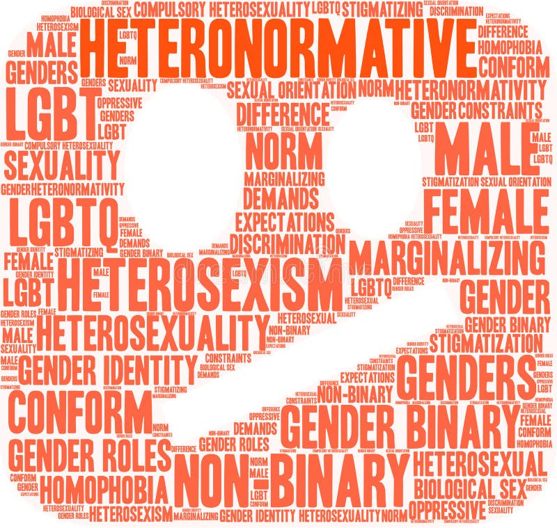 Heteronormative Word Cloud stock illustration. Illustration of ...