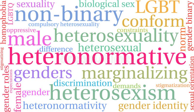 Heteronormative Word Cloud stock vector. Illustration of ...