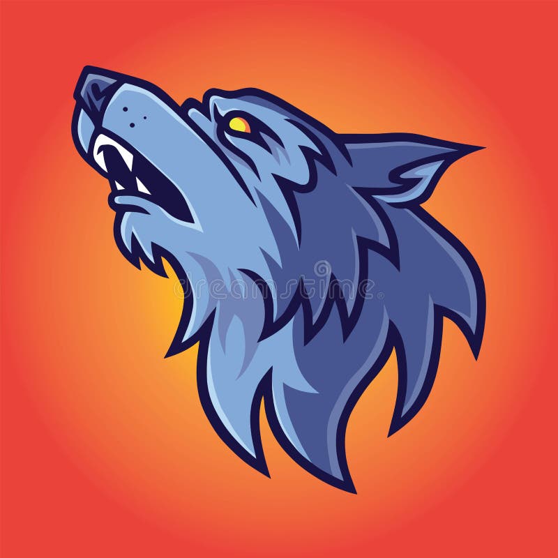 Cartoon Wolf Logo