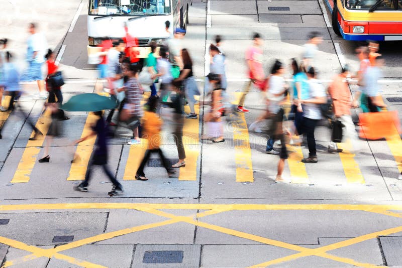 Heure De Pointe En Hong Kong Au Jour Image stock - Image du occupé ...