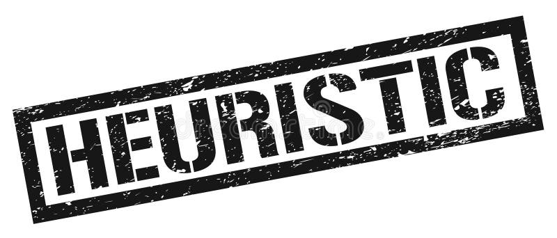 HEURISTIC Black Grungy Rectangle Stamp Stock Illustration ...