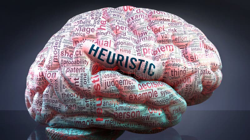 Heuristic and a Human Brain Stock Photo - Image of brain, cortex: 247691366