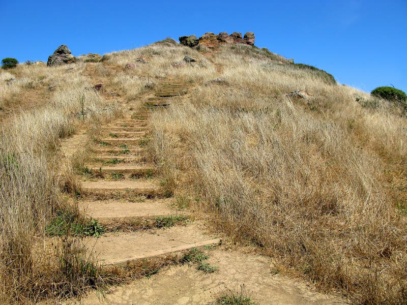 Heuvel stock foto. Image of trap, weiden, stappen, installatie - 17616232