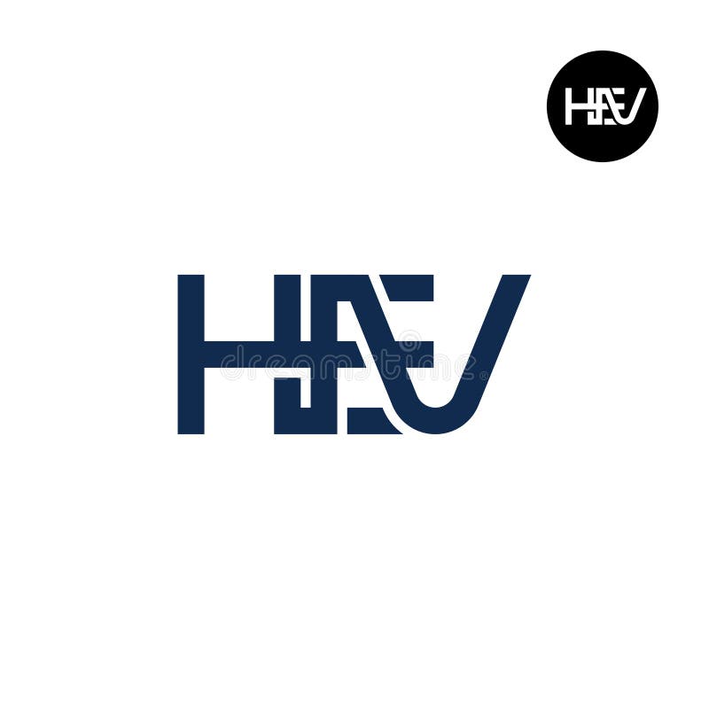 HEV Logo Letter Monogram Design Stock Vector - Illustration of venture ...