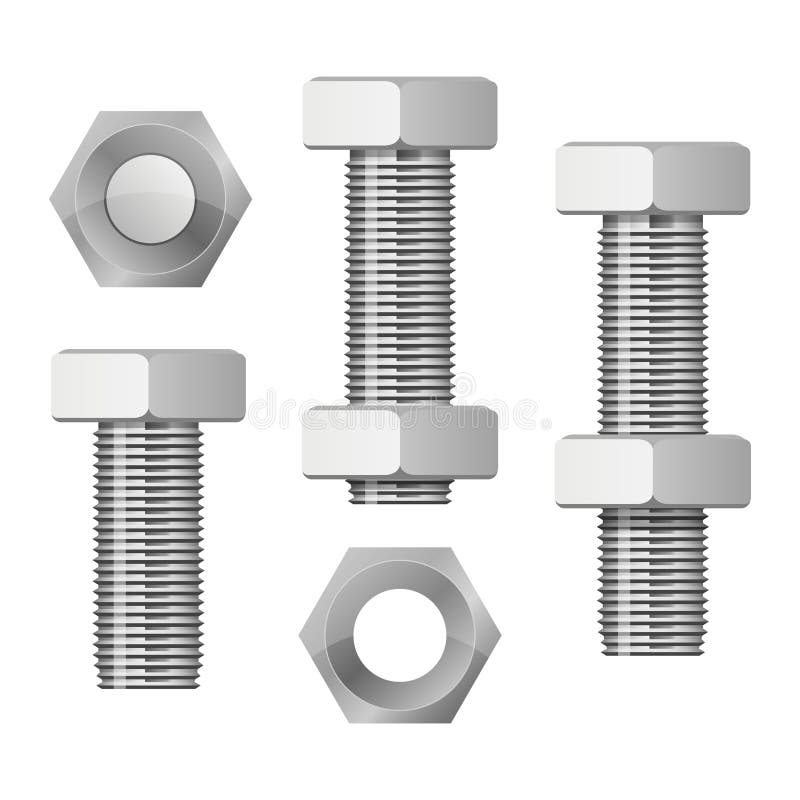 Hex Bolt Illustration Stock Illustrations – 1,336 Hex Bolt Illustration ...