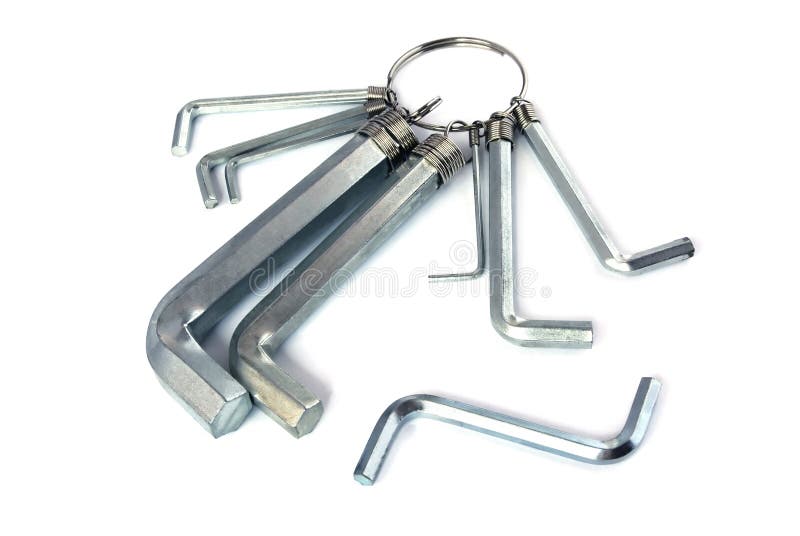 Hex key set stock image. Image of group, equipment, metal - 9130511