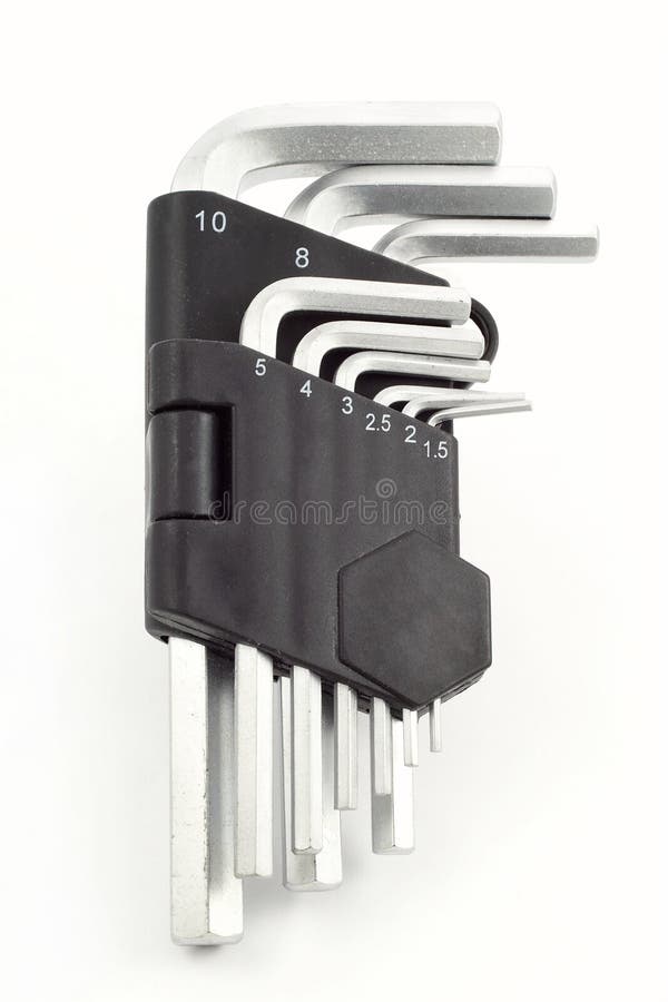 Hex keys stock photo. Image of isolated, clamp, bolt, supply - 3452002