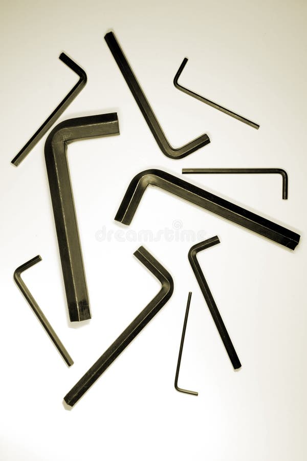 Collection of allen keys stock image. Image of tool, collection - 19057245
