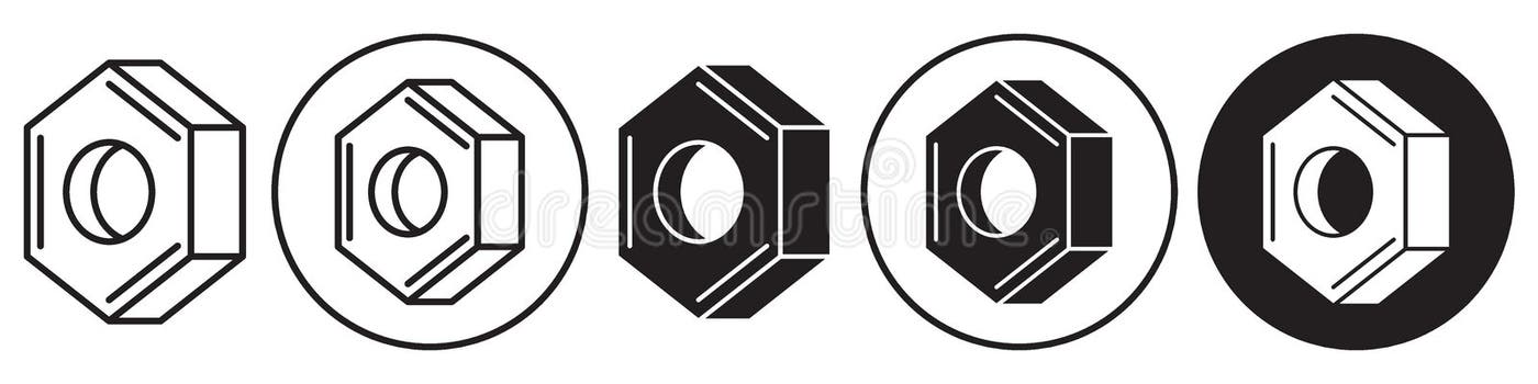 Hex Nut Stock Illustrations – 1,333 Hex Nut Stock Illustrations ...