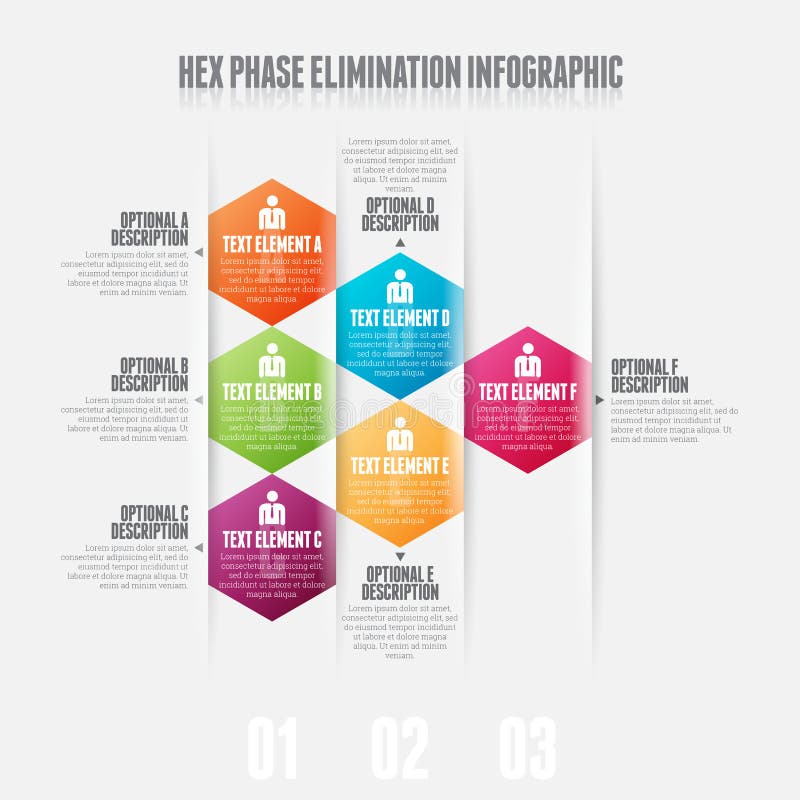 Hex Phase Elimination stock vector. Illustration of information - 46896962