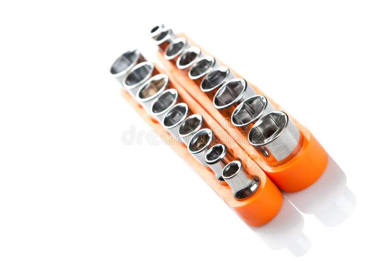 Hex Socket Set Isolated on White Stock Photo - Image of adjustable ...