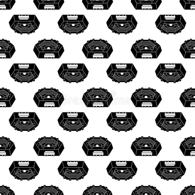 Hex Sports Arena Pattern Seamless Vector Stock Vector - Illustration of ...