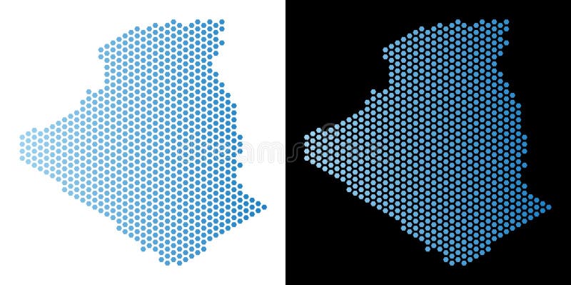 Algeria Map Hex Tile Scheme Stock Illustrations – 2 Algeria Map Hex ...