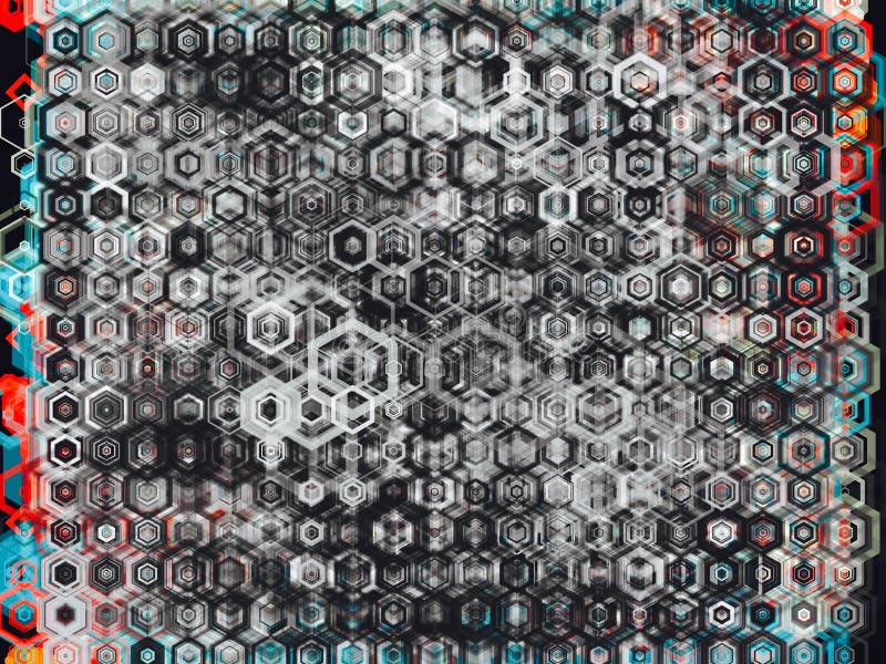 Hexa abstract background stock illustration. Illustration of theme ...
