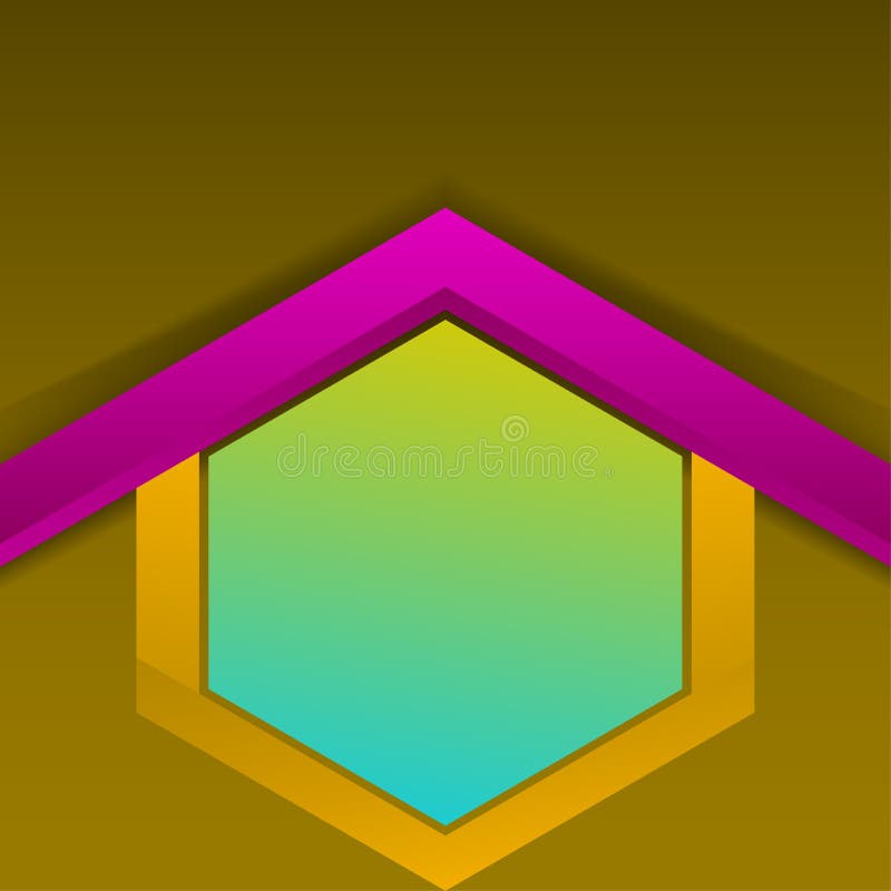 Hexa Cover Art. Elegant Three Dimensions Background Stock Vector ...