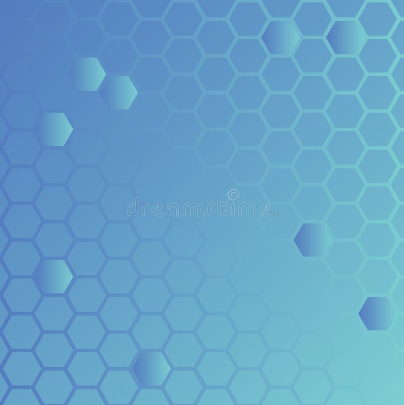 Blue Hexagon Metal Background Stock Vector - Illustration of textured ...
