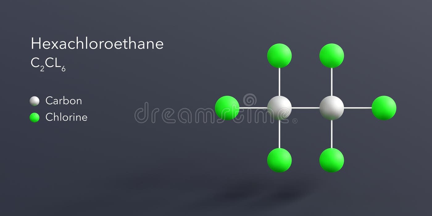 Hexachloroethane Molecule Stock Illustrations – 5 Hexachloroethane ...