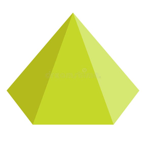 Hexacone Vector Illustration, Hexagonal Pyramid Basic 3d Shape Clip Art ...