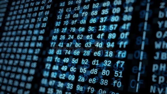 Hexadecimal Code, Hacking Concept Stock Illustration - Illustration of digital, internet: 146027708