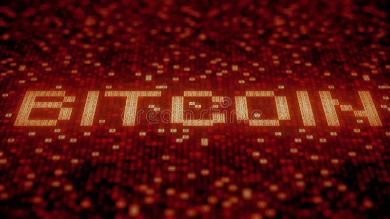 Flashing Hexadecimal Symbols on a Green Computer Screen Compose DATA Word. Loopable 3D Animation ...