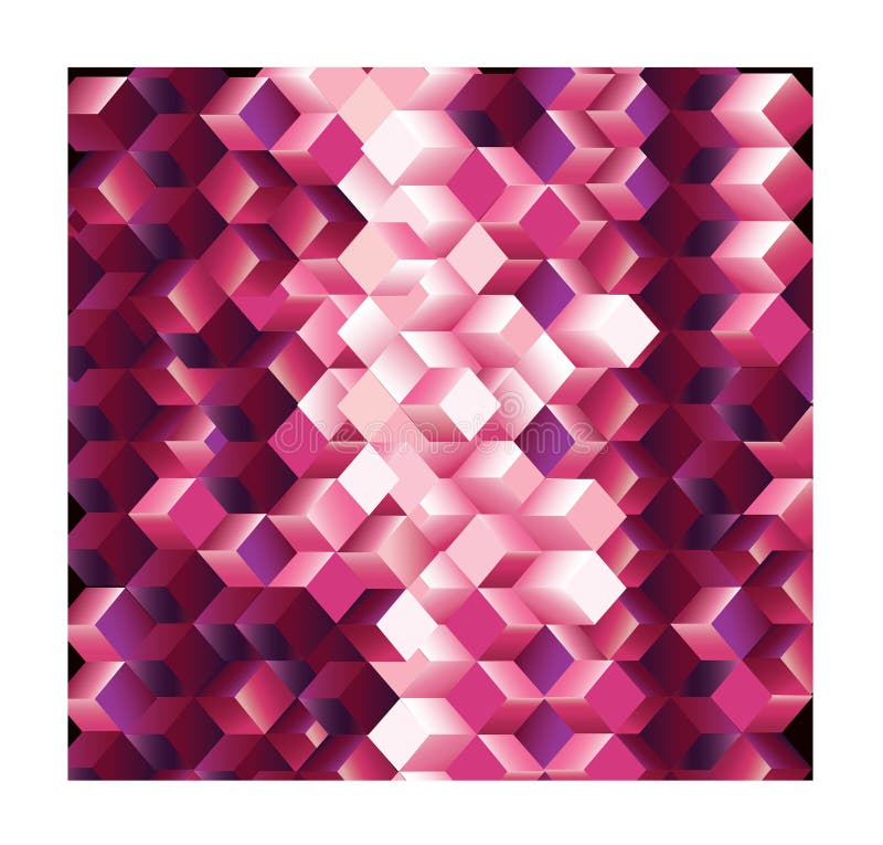 Tones of Purple Hexagon Pattern Stock Vector - Illustration of poster ...