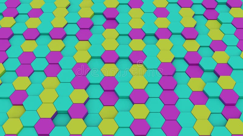 Hexagon Abstract Geometry Animated Background Stock Footage - Video of ...