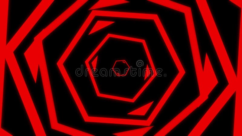 Hexagon Audio Reactive Geometric Patterns XL Red Animation Loop Stock ...