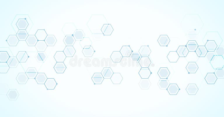 Hexagon Background Abstract Pattern Medical Geometric Tech Vector ...