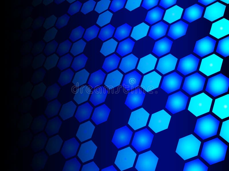 Fading Hexagons in Rainbow Background Stock Vector - Illustration of ...
