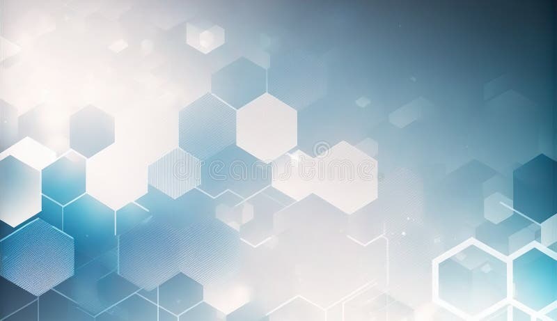 Hexagon Blue Abstract Background with Hexagonal Geometric Elements ...