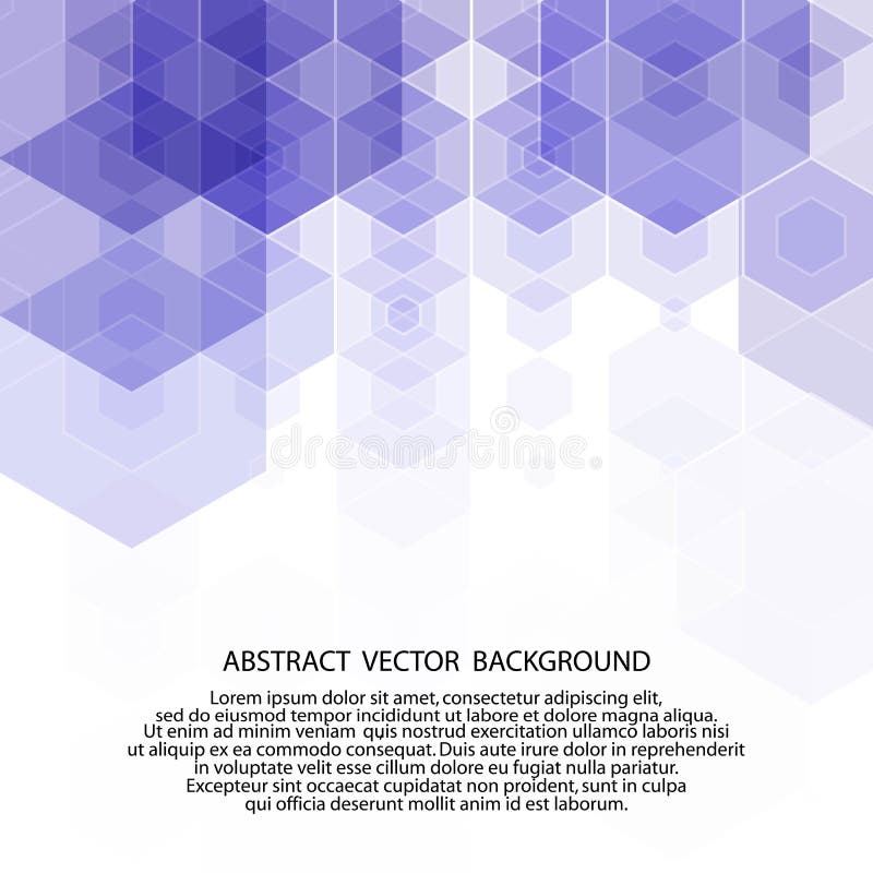 Hexagon Blue Background. Layout for Advertising. Eps 10 Stock ...