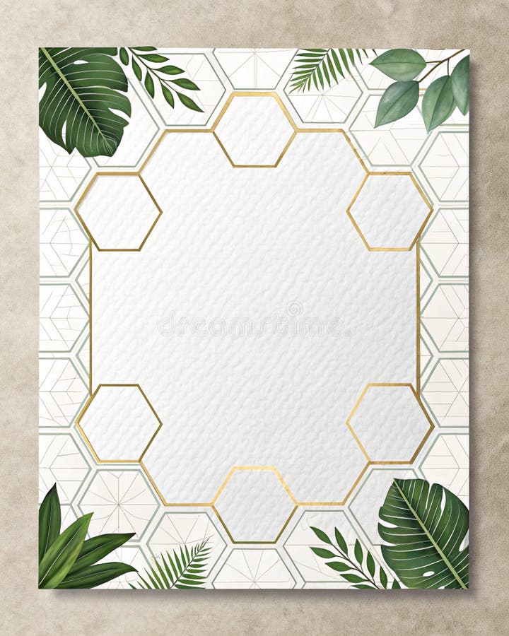 Hexagon Border Paper Texture Modern Techy and Versatile Stock ...