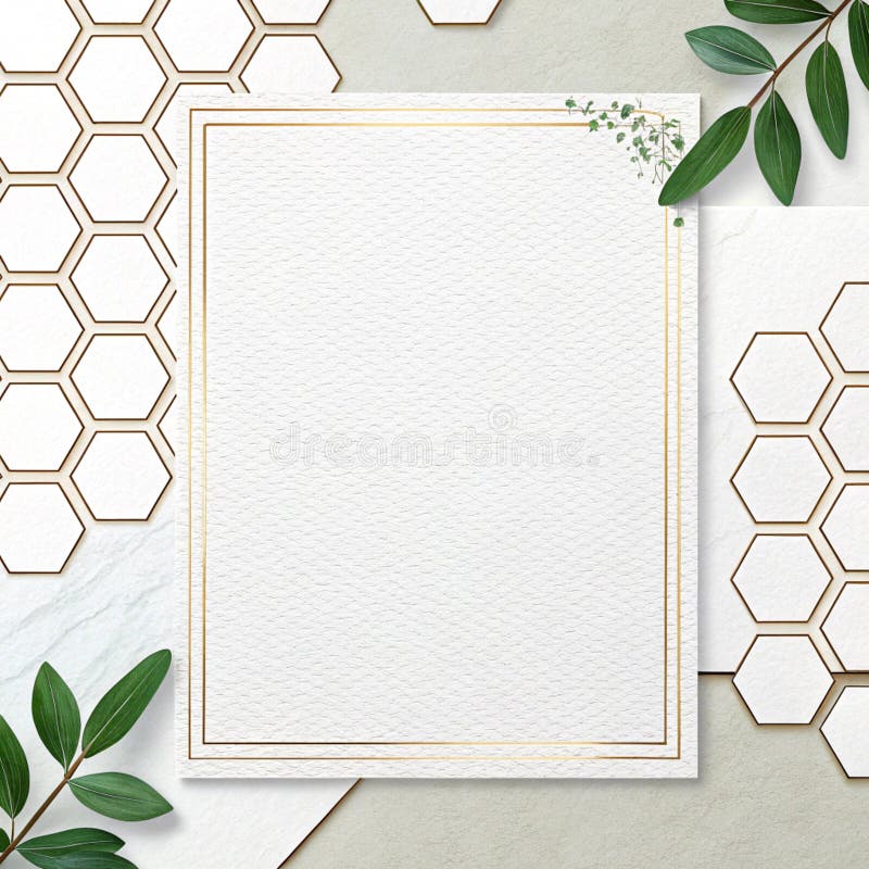 Hexagon Border Paper Texture Modern Techy and Versatile Stock ...