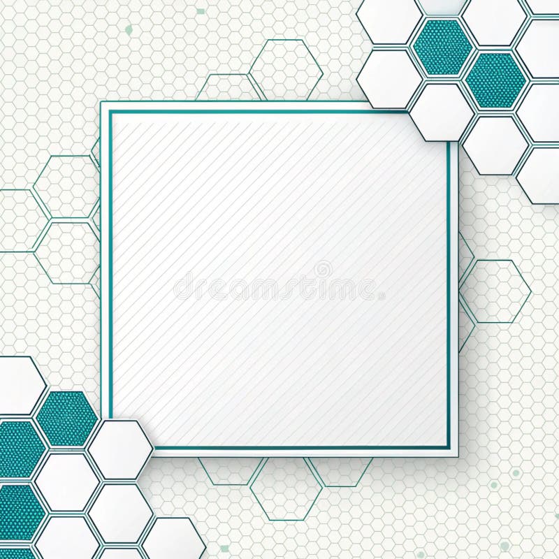 Hexagon Border Paper Texture Modern Techy and Versatile Stock ...