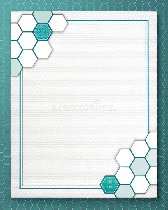 Hexagon Border Paper Texture Modern Techy and Versatile Stock ...