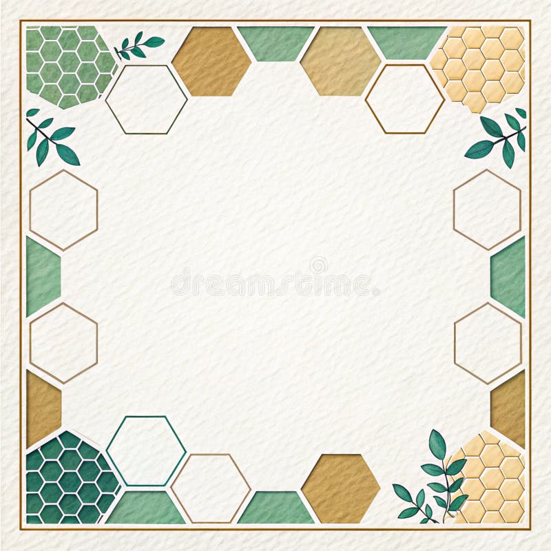 Hexagon Border Paper Texture Modern Techy and Versatile Stock ...