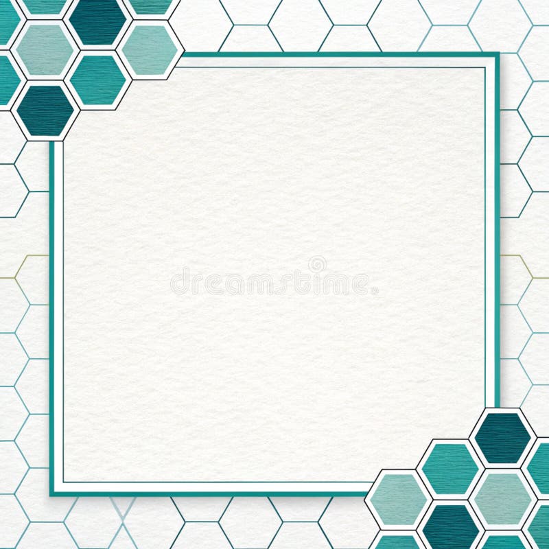 Hexagon Border Paper Texture Modern Techy and Versatile Stock Illustration - Illustration of ...