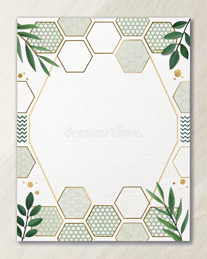 Hexagon Border Paper Texture Modern Techy and Versatile Stock ...
