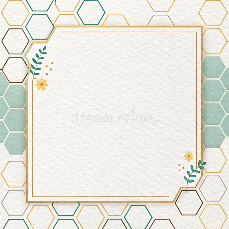 Hexagon Border Paper Texture Modern Techy and Versatile Stock ...