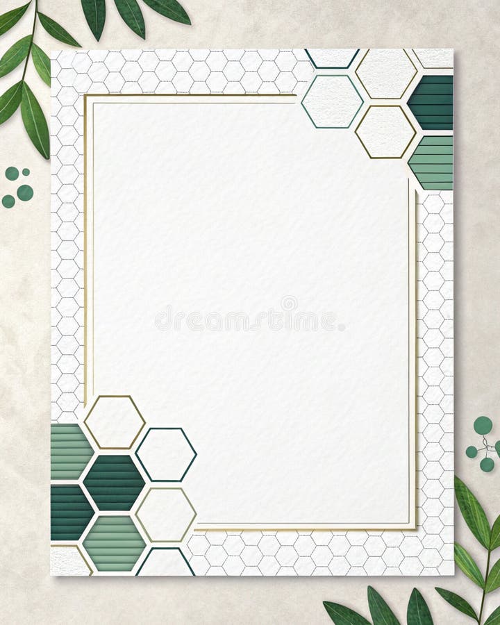 Hexagon Border Paper Texture Modern Techy and Versatile Stock ...