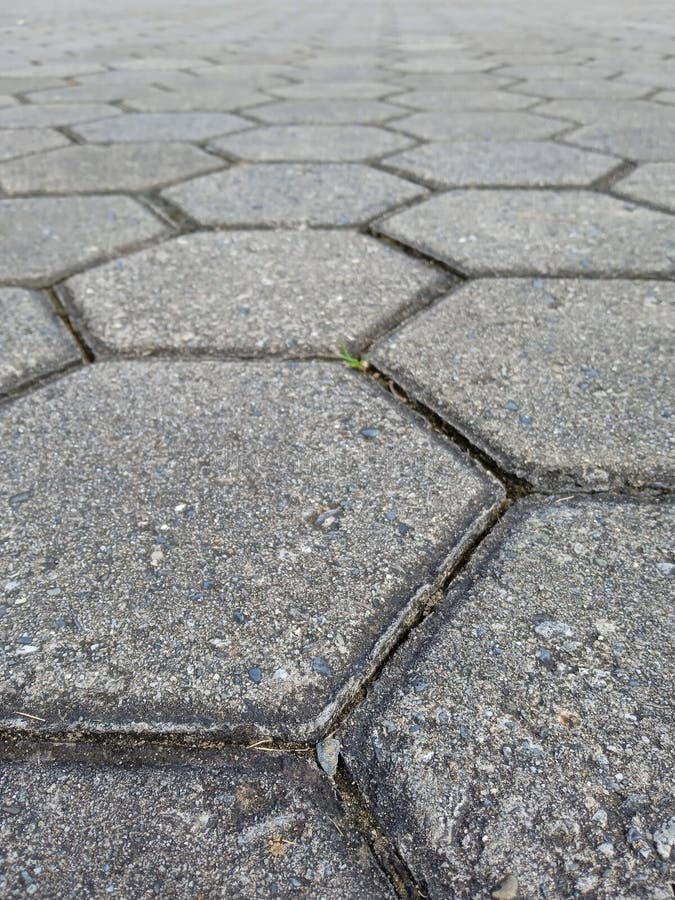 The hexagon brick stock photo. Image of brick, soil - 263069762