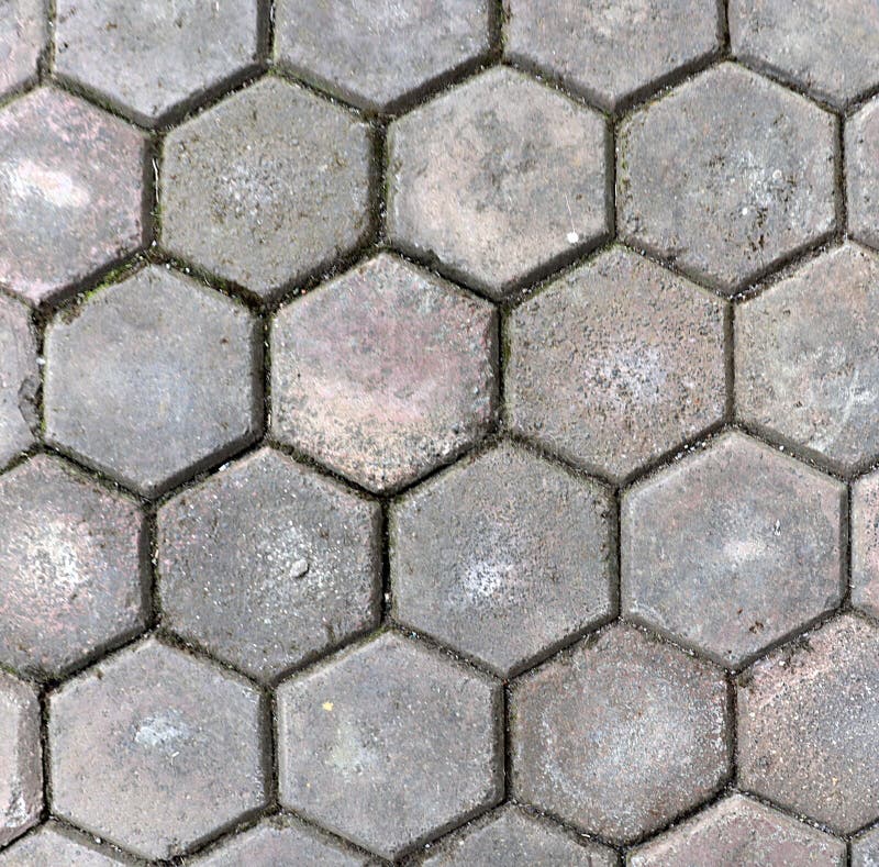 Paving Hexagon Brick Walkway Stock Image - Image of pave, footpath ...